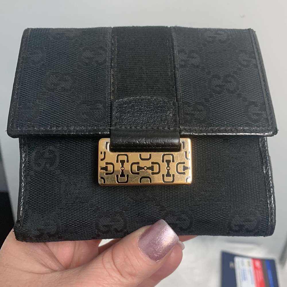 Authentic Gucci European Compact Style Wallet - Gem